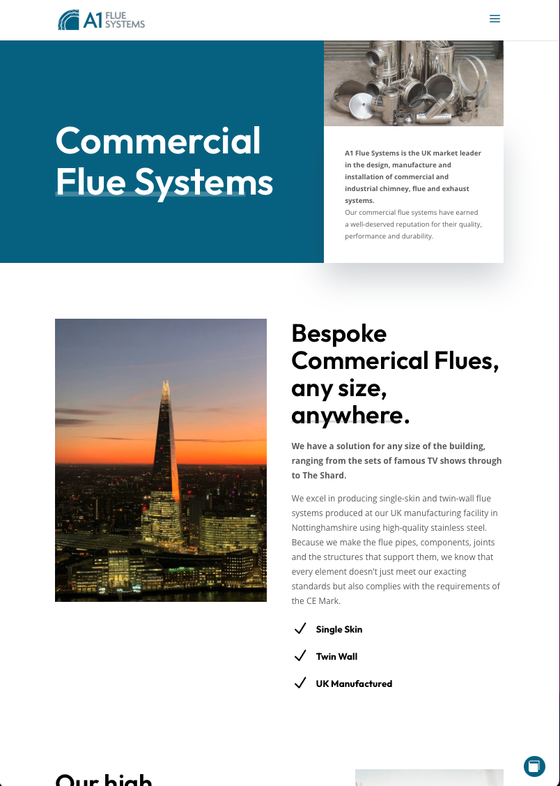 Option 1 - A1 Flues System