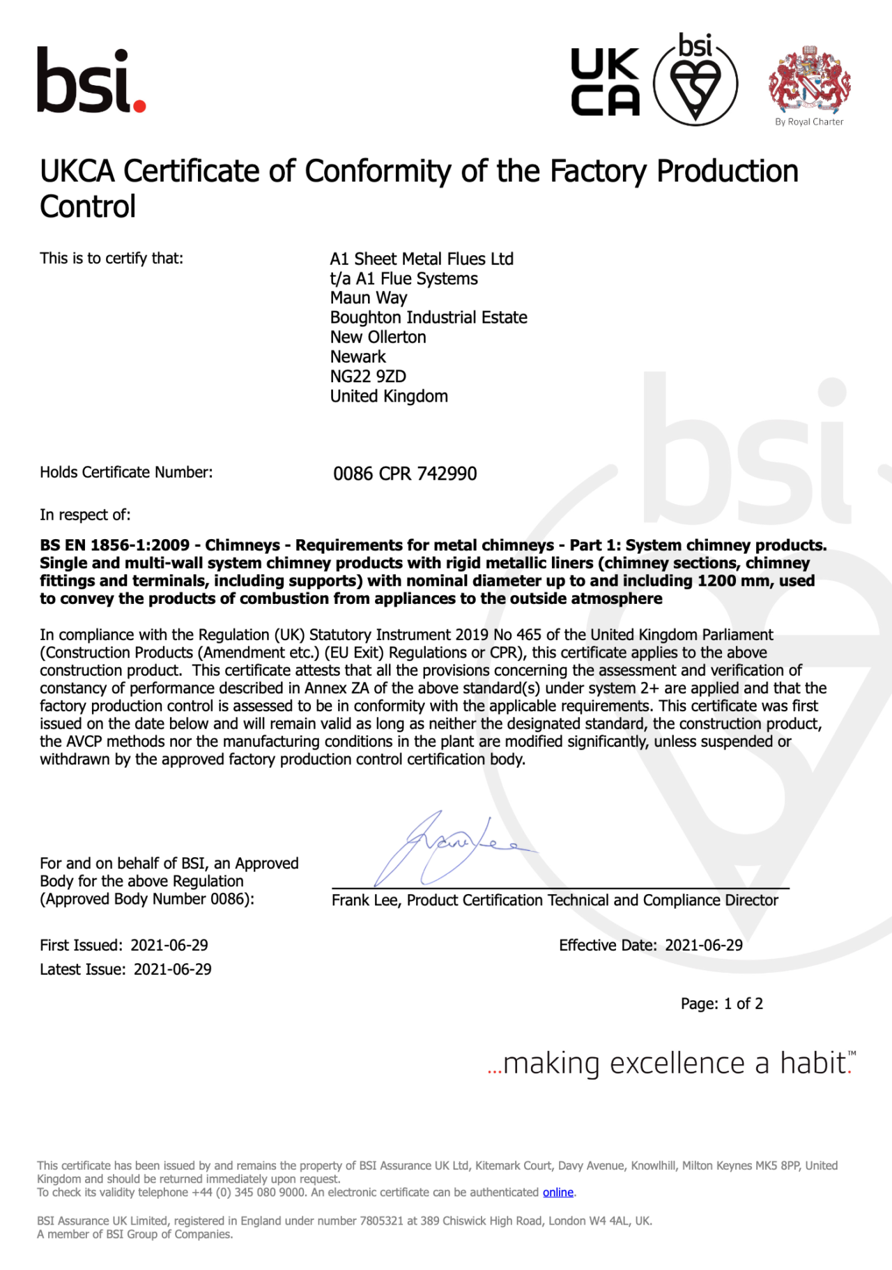 TF | A1 Flues System